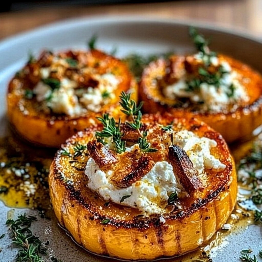 Sweet Potato Rounds with Goat Cheese